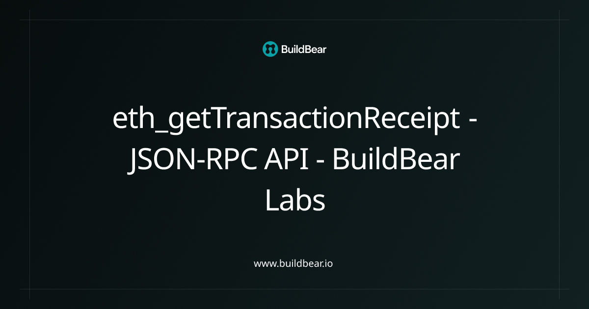 eth_getTransactionReceipt - Linea - JSON-RPC API - BuildBear Labs