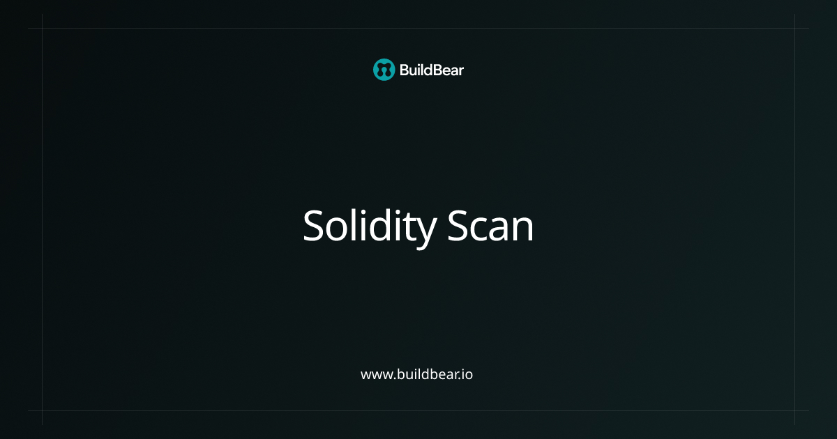 Docs - Solidity Scan - BuildBear Labs
